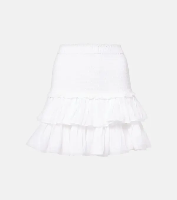 MARANT ETOILE Naomi" Cotton-blend Miniskirt - White