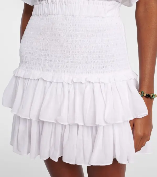 MARANT ETOILE Naomi" Cotton-blend Miniskirt - White
