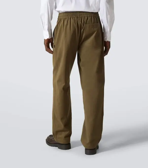 Burberry Cotton Straight Pants - Green