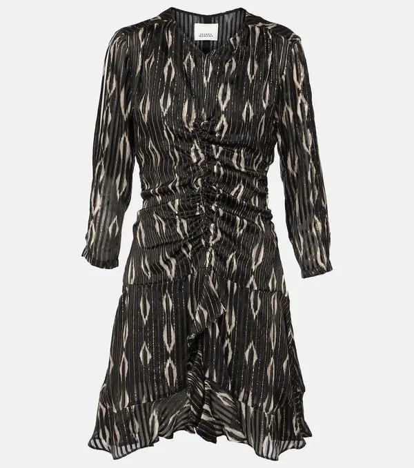 Isabel Marant Octavia Snake-effect Mini Dress