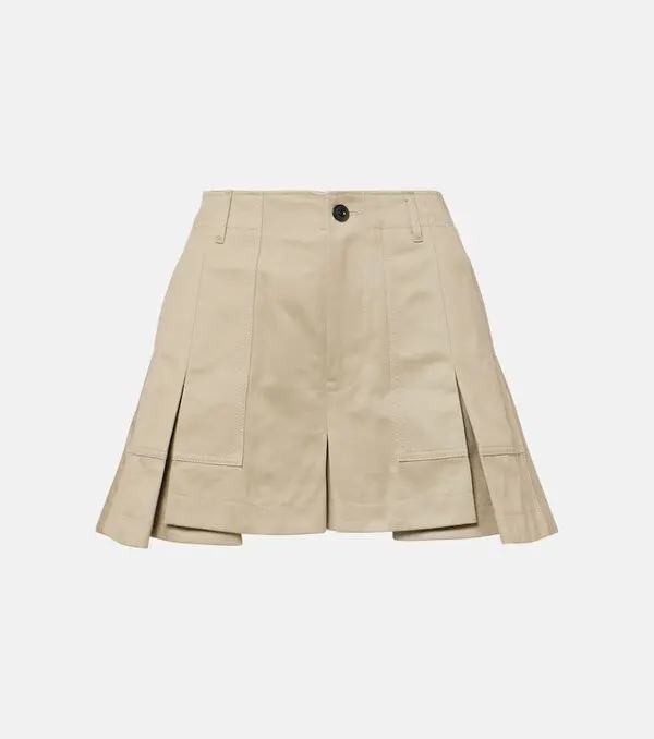 Sacai Cotton Shorts - Beige