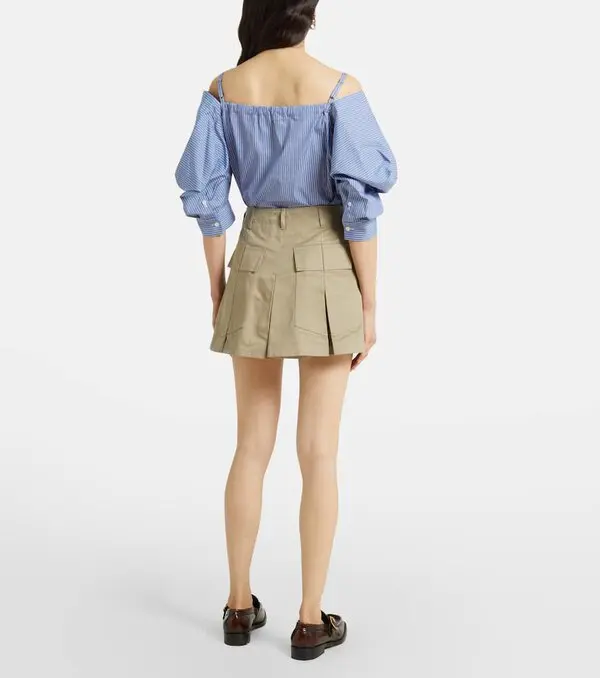 Sacai Cotton Shorts - Beige