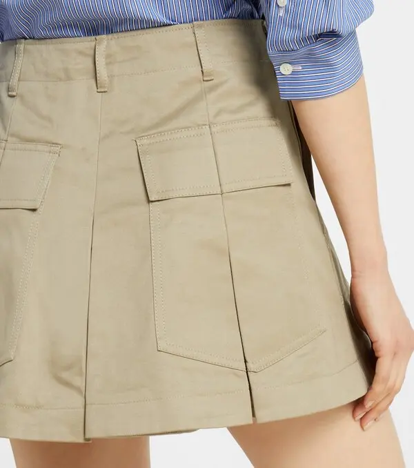 Sacai Cotton Shorts - Beige