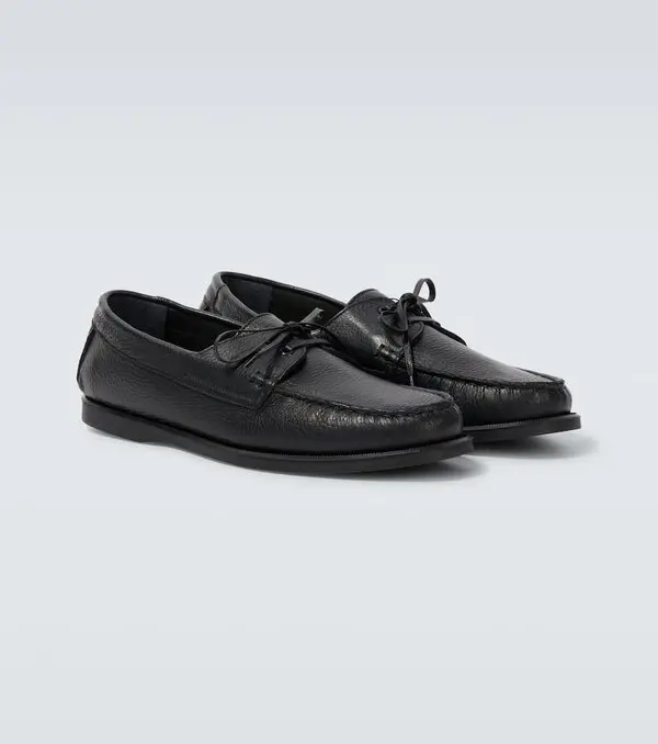 SAMAN AMEL City Moc Leather Loafers