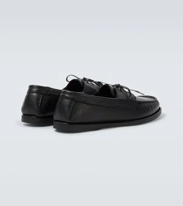 SAMAN AMEL City Moc Leather Loafers