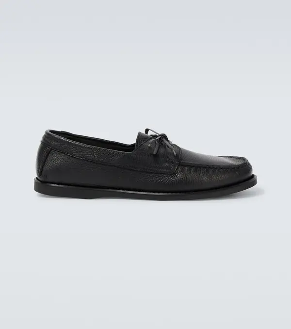 SAMAN AMEL City Moc Leather Loafers