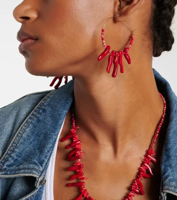 Isabel Marant Étoile Jolana Embellished Hoop Earrings