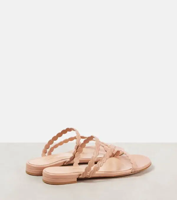 GIANVITO ROSSI Leather Sandals - Pink