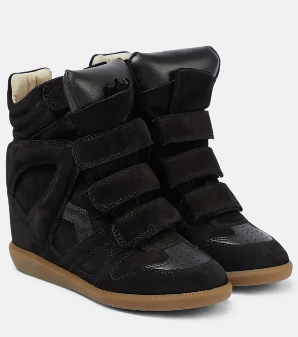 Isabel Marant Étoile Bekett Suede Sneakers - Black