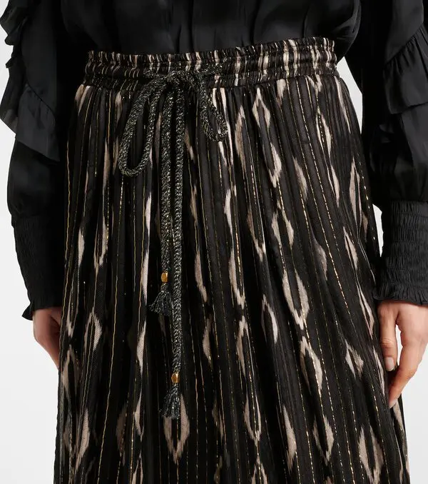 Isabel Marant Samila Printed Midi Skirt