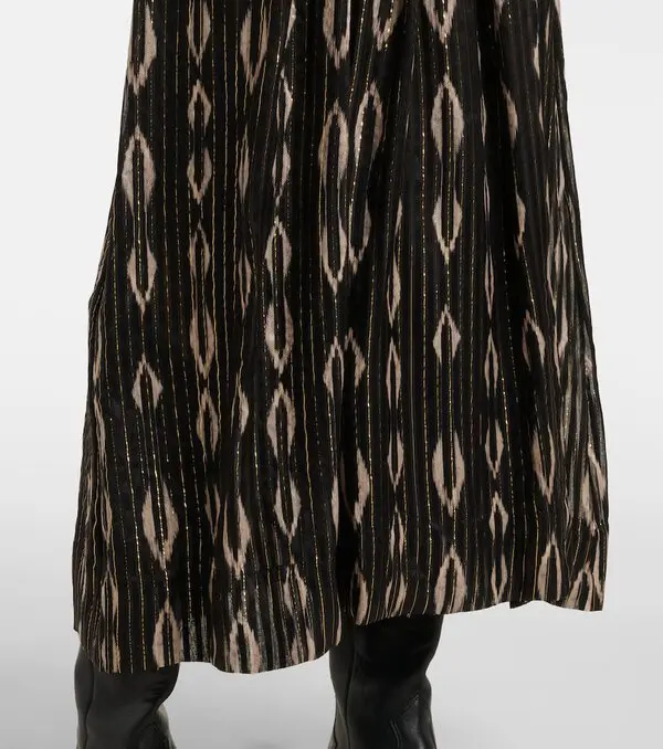 Isabel Marant Samila Printed Midi Skirt