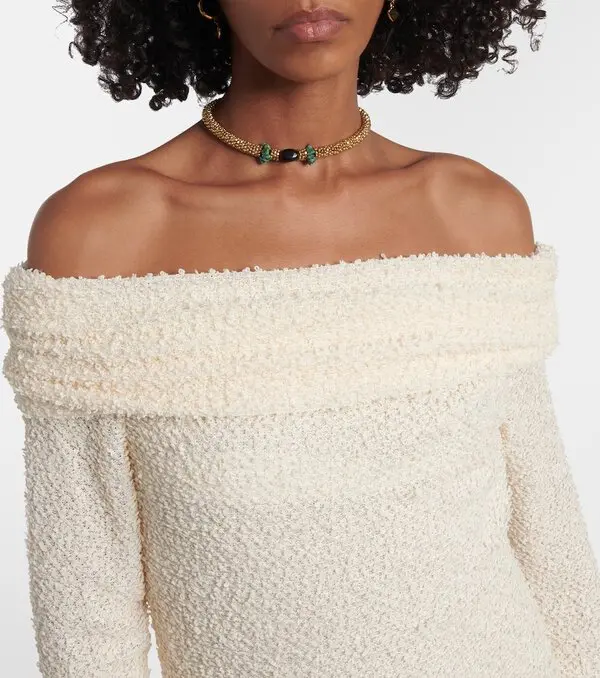 Isabel Marant Étoile Ormany Jersey Bouclé Maxi Dress - Beige