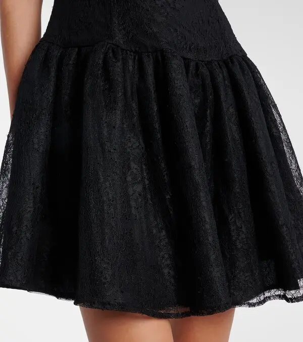 Nina Ricci Lace Minidress With Bow Detail