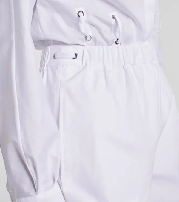 Max Mara Antiope High-rise Cotton Shorts - White