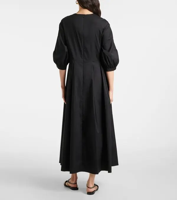 Max Mara Clea Cotton-blend Poplin Midi Dress
