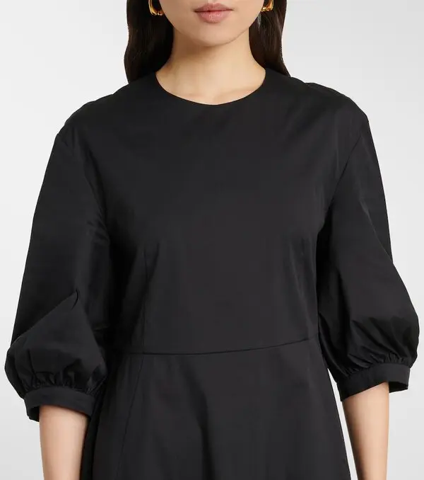 Max Mara Clea Cotton-blend Poplin Midi Dress