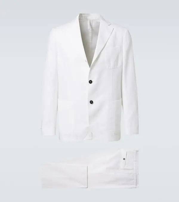 SLOWEAR Linen And Cotton Suit - White
