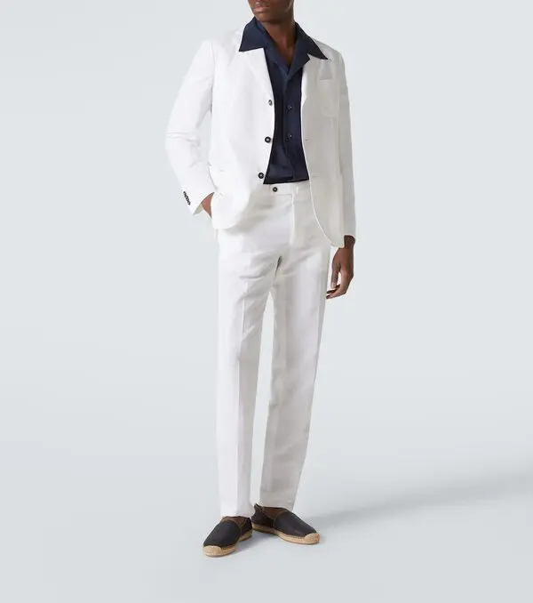 SLOWEAR Linen And Cotton Suit - White