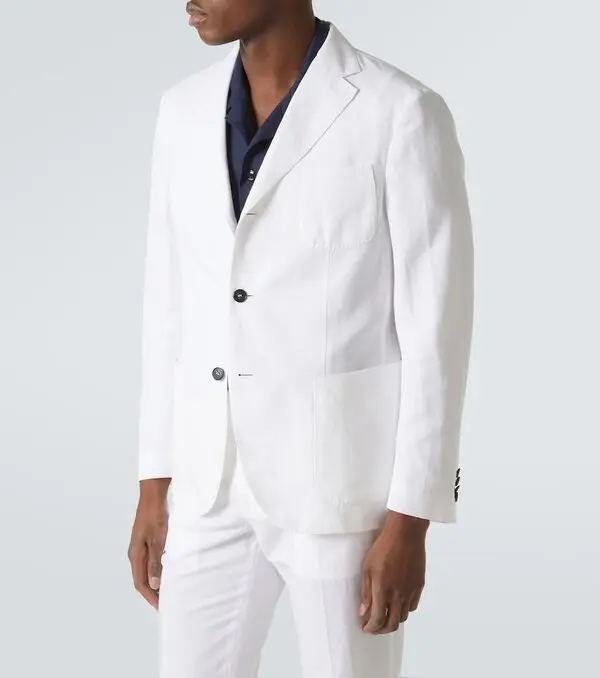 SLOWEAR Linen And Cotton Suit - White