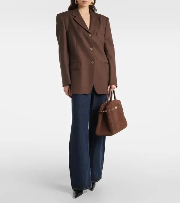 DEMELLIER Hudson Suede Tote Bag - Brown