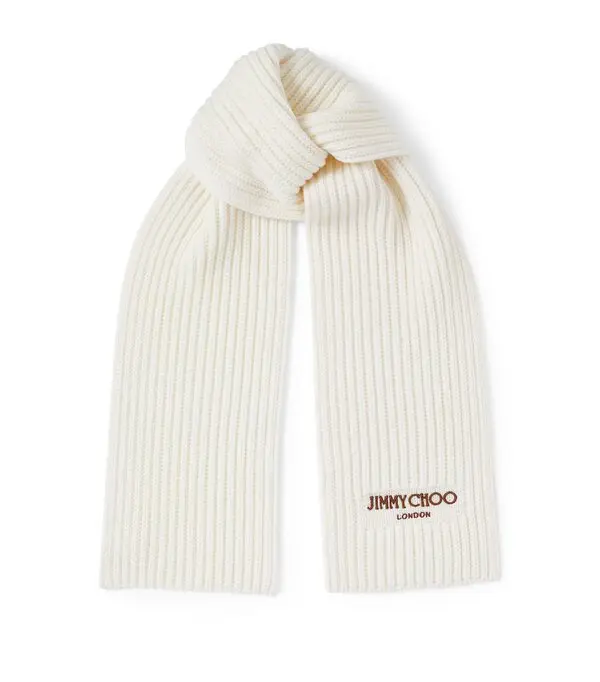 JIMMY CHOO Yukiko Virgin Wool Scarf