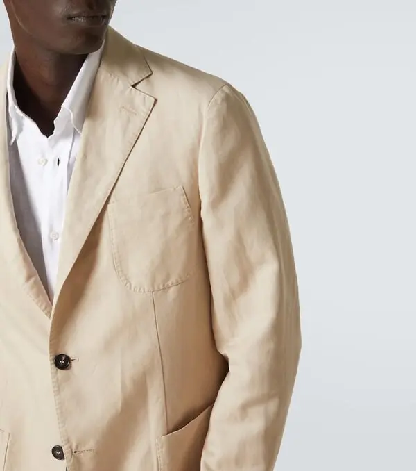 SLOWEAR Linen And Cotton Blazer - Beige