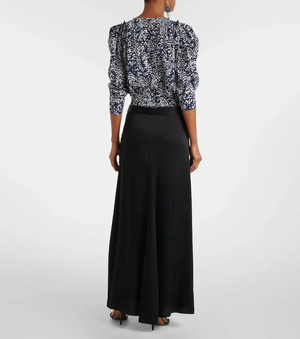 Isabel Marant Étoile Kayana Satin Maxi Skirt