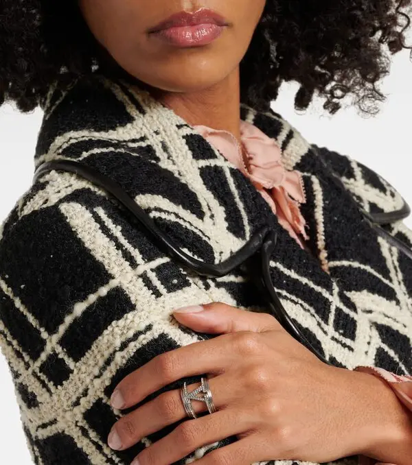 Valentino Garavani Vlogo Crystal-embellished Ring