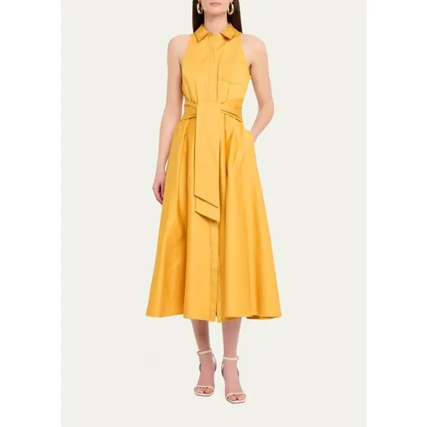 TOCCIN Chelsea Tie-front Shirtdress