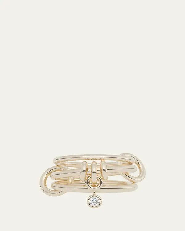 SPINELLI KILCOLLIN 18k Yellow Piera 3-link Ring With Diamond