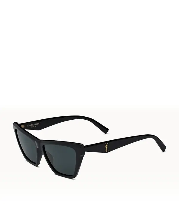 Saint Laurent Rectangular Cat Eye Sunglasses