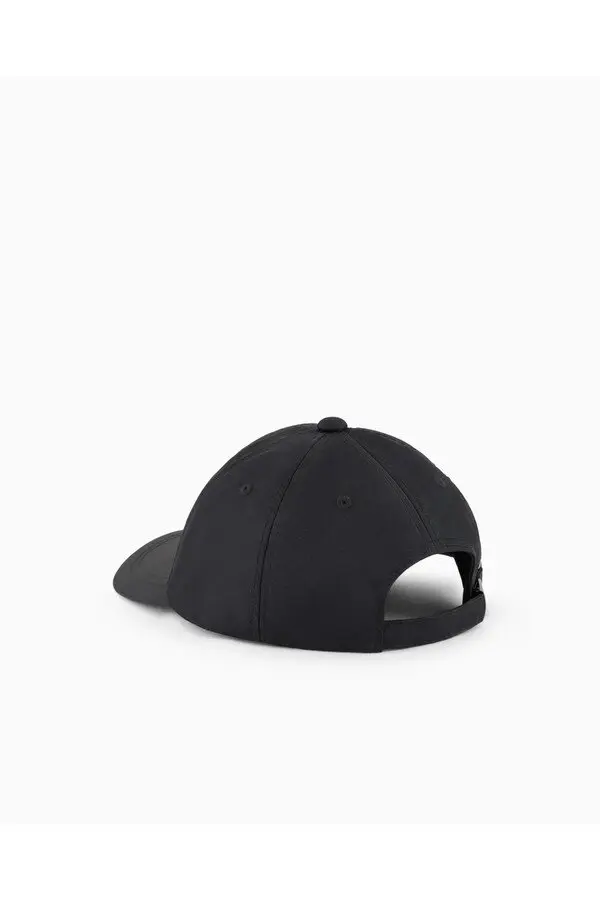 Emporio Armani Nylon Baseball Cap With Eagle Plate