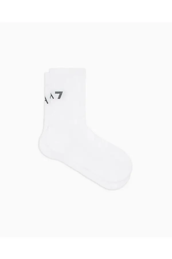 EA7 Knit Socks Two-pack - White