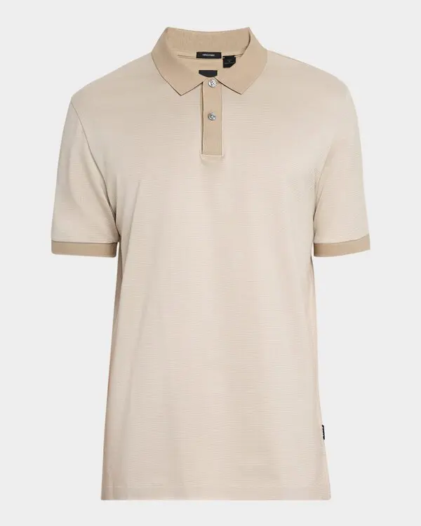 BOSS Parlay Jersey Polo Shirt - Light Beige