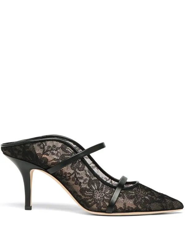 MALONE SOULIERS 70mm Maureen Mules - Black