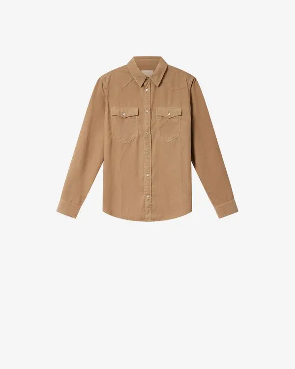 Isabel Marant Étoile Vasco Shirt - Camel