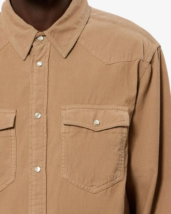 Isabel Marant Étoile Vasco Shirt - Camel