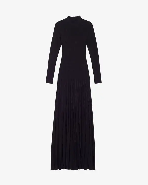 Isabel Marant Étoile Gisole Fine Crepe Knit Maxi Dress - Black