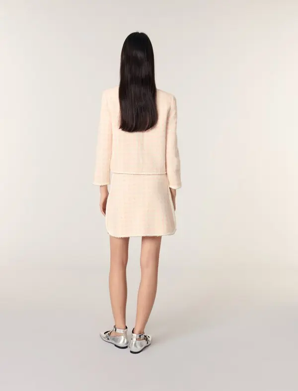 Maje Tweed-effect Knit Jacket