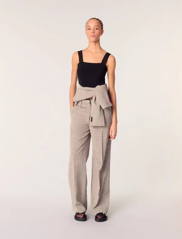 Maje Straight-leg Suit Trousers