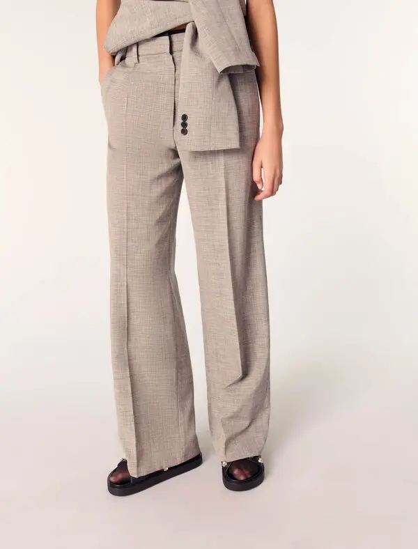 Maje Straight-leg Suit Trousers