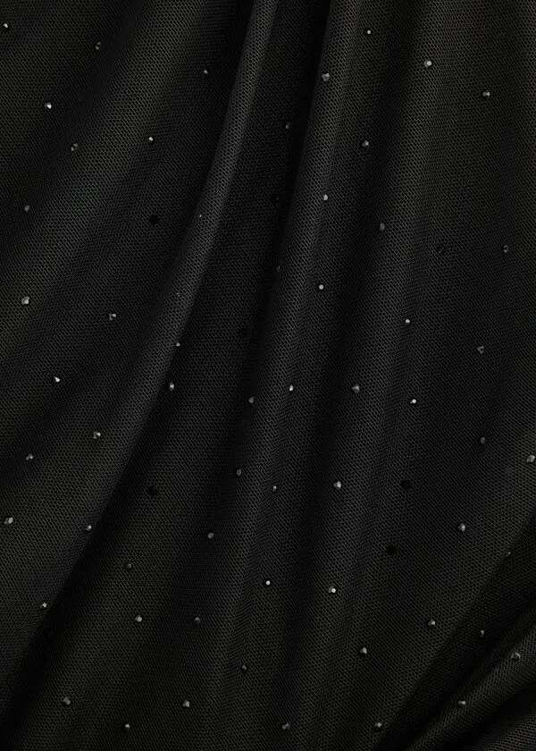 Talbot Runhof Crystal-embellished Tulle Midi Dress