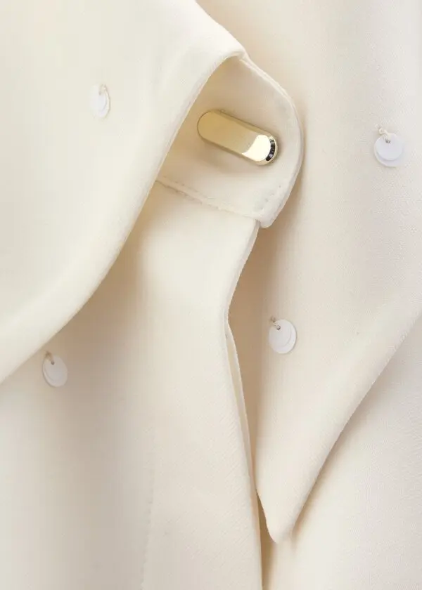 Clea Aldo Sequin-embellished Woven Jacket