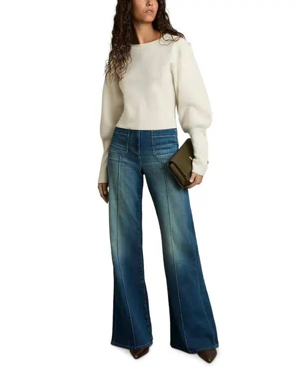 REISS Ella Cropped Sweater