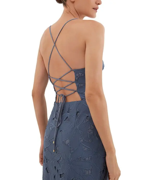 VIX PAULA HERMANNY Mei Long Slim Fit Swim Cover-up Dress