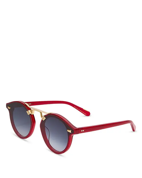 Krewe Geometric Sunglasses - Cherry K