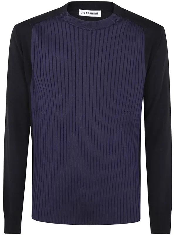 JIL SANDER Cn Ls Jumper - Blue