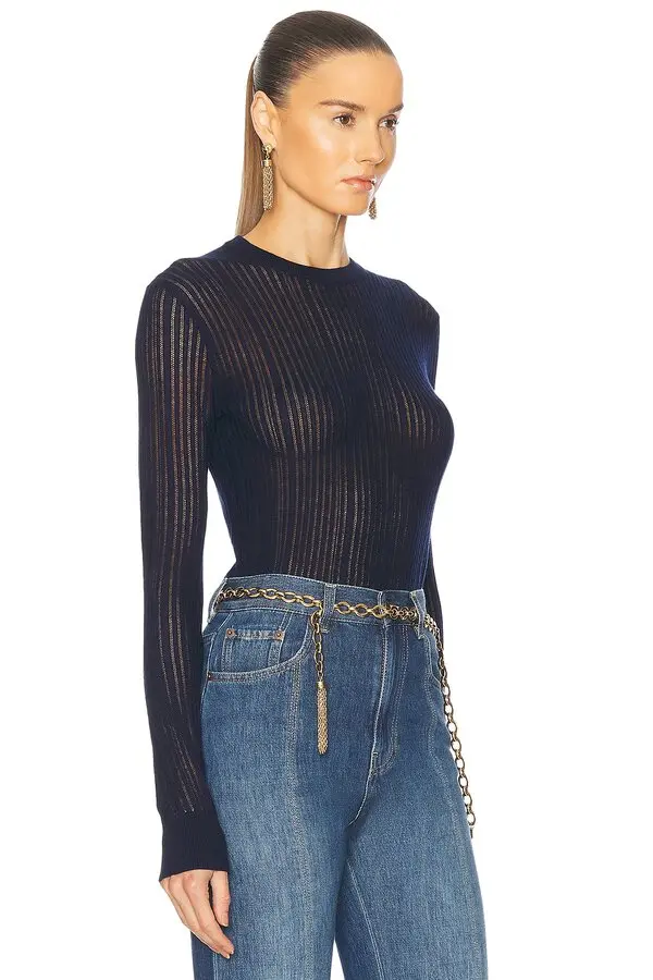 Chloé Crewneck Long Sleeve Top