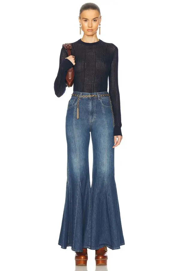 Chloé Crewneck Long Sleeve Top