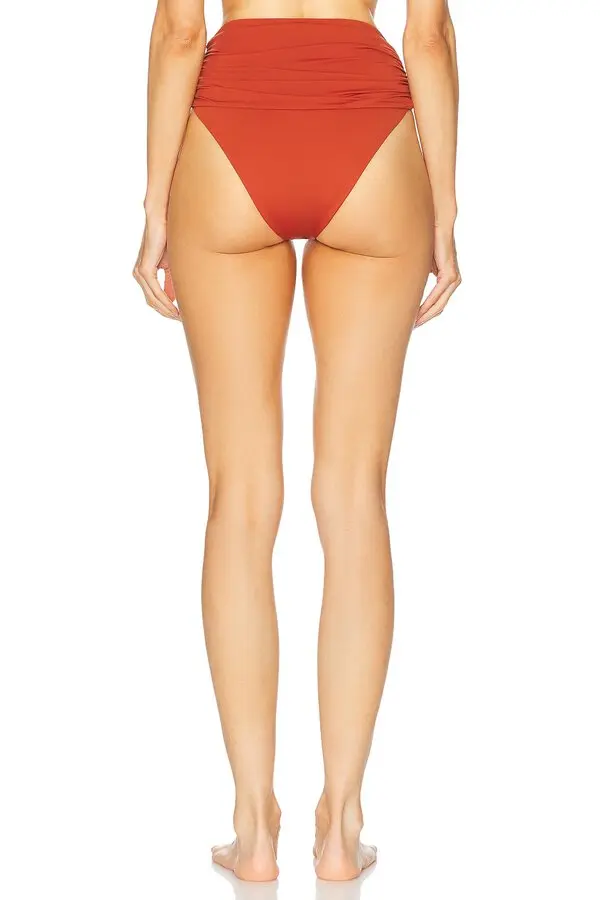 Magda Butrym Ruched Swim Bottom - Orange